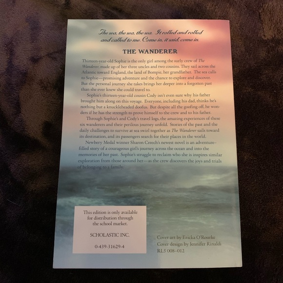 Scholastic | Other | The Wanderer By Sharon Creech | Poshmark